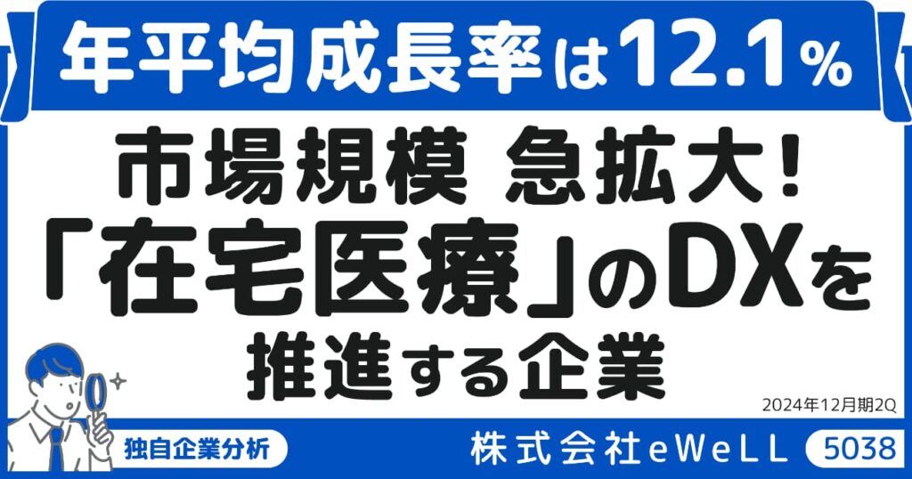 市場拡大の波にのり急成長！在宅医療のDXで高齢化社会を支える株式会社eWeLL - みんかぶ（マガジン）